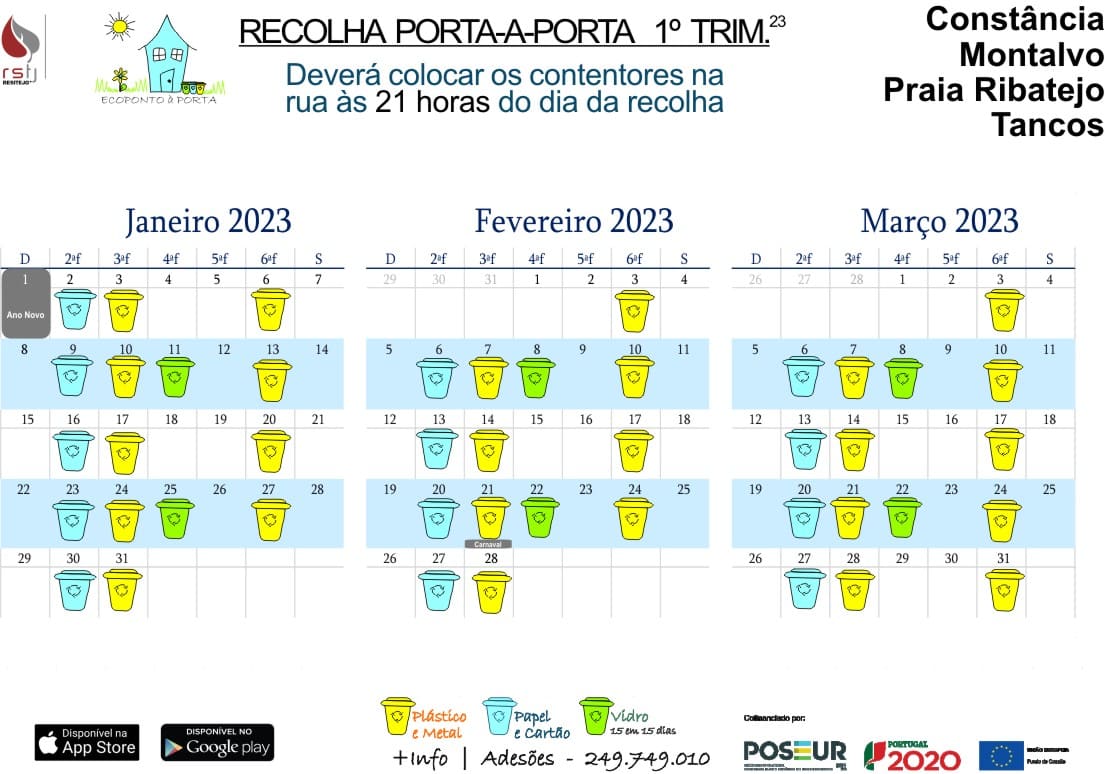 “Recolha Porta-a-Porta”: Constância – Montalvo – Praia do Ribatejo ...